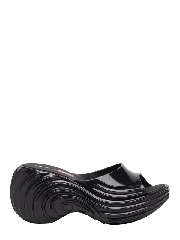 DIESEL® Platform Mule In Melflex - Black