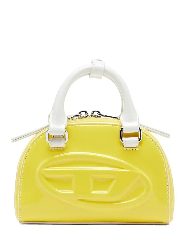 DIESEL® 1dr Dome-slim Bowling Bag With Naplak Effect - Yellow