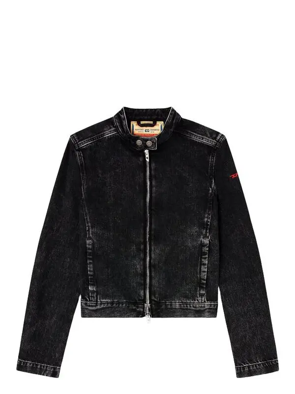 DIESEL® Moto Jacket In Denim - Black