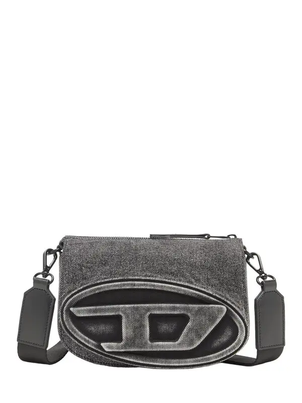 DIESEL® 1dr Camera Bag In Washed Denim - Grey