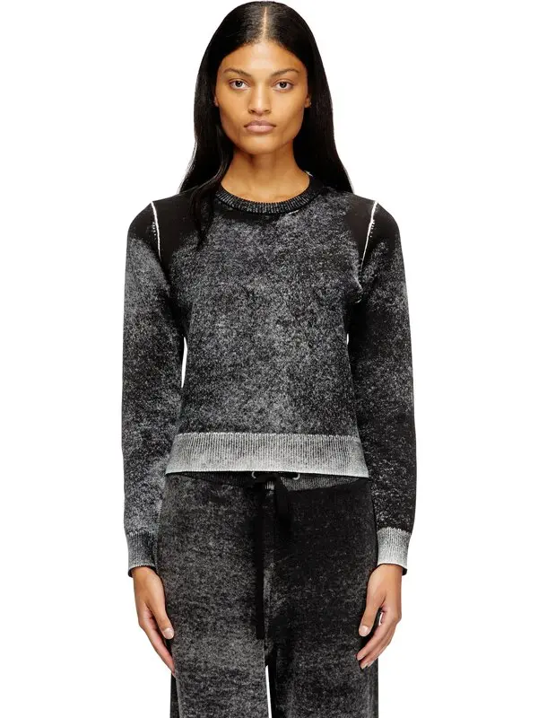 DIESEL® Jumper With Faded Reverse Print - Multicolor