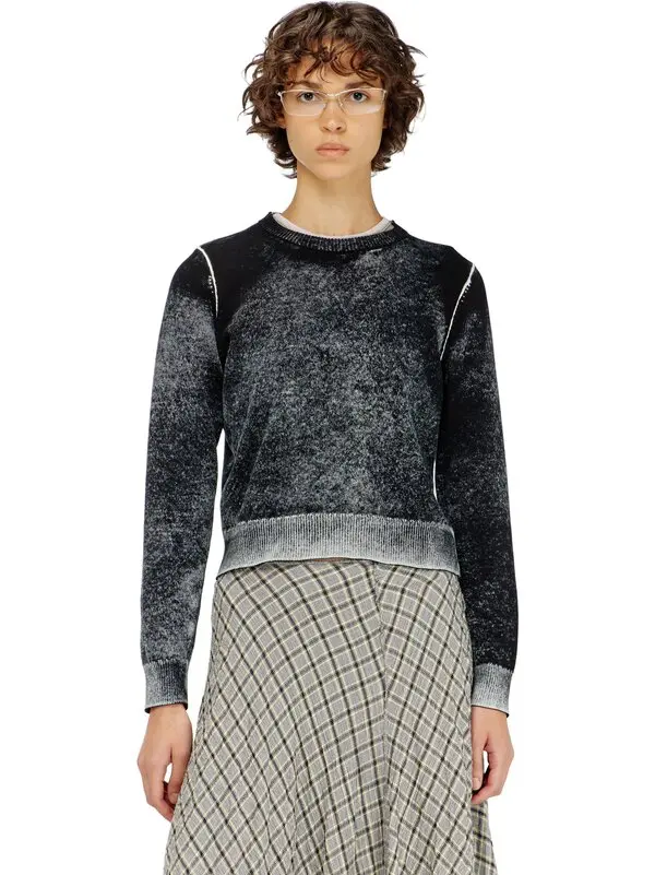 DIESEL® Jumper With Faded Reverse Print - Multicolor