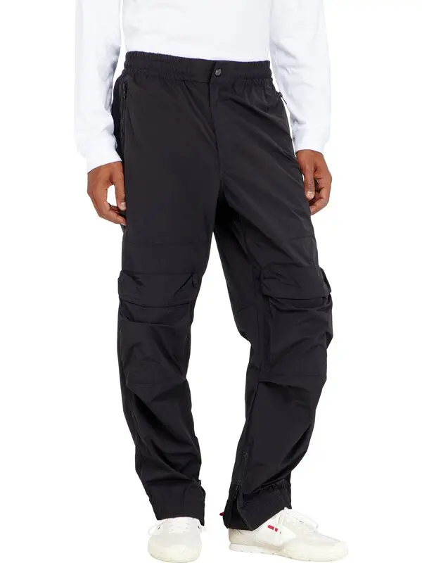 DIESEL® Crinkled Nylon Cargo Pants - Black