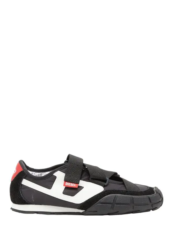 DIESEL® S-pagodha Tongue-free Strap Sneakers In Ripstop - Black