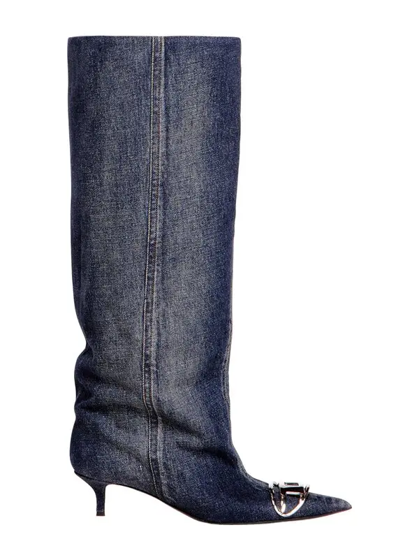 DIESEL® D-venus Slouchy Knee-high Boots - Blue