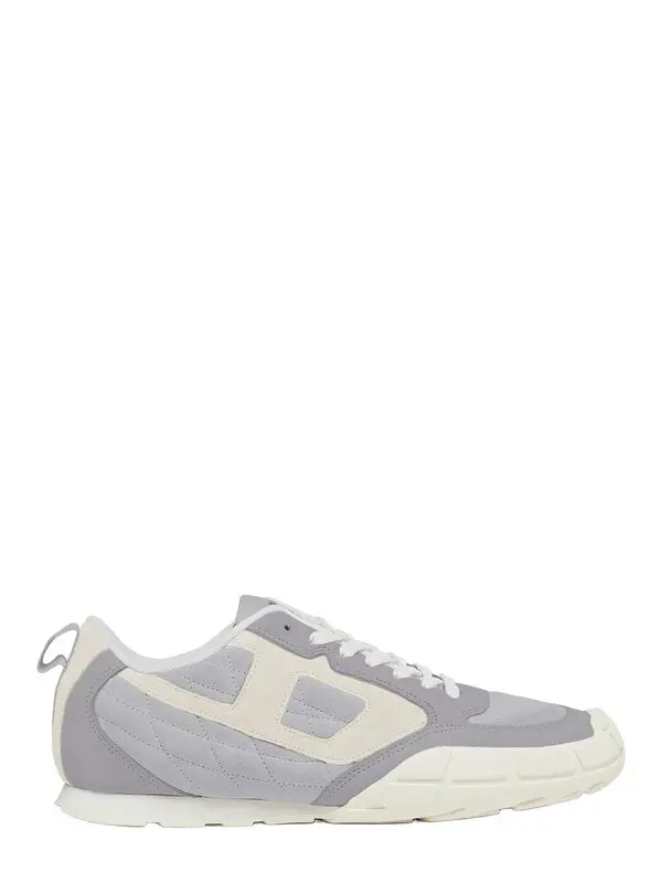 DIESEL® S-pagodha Quilted Suede Lace-up Sneakers - Grey