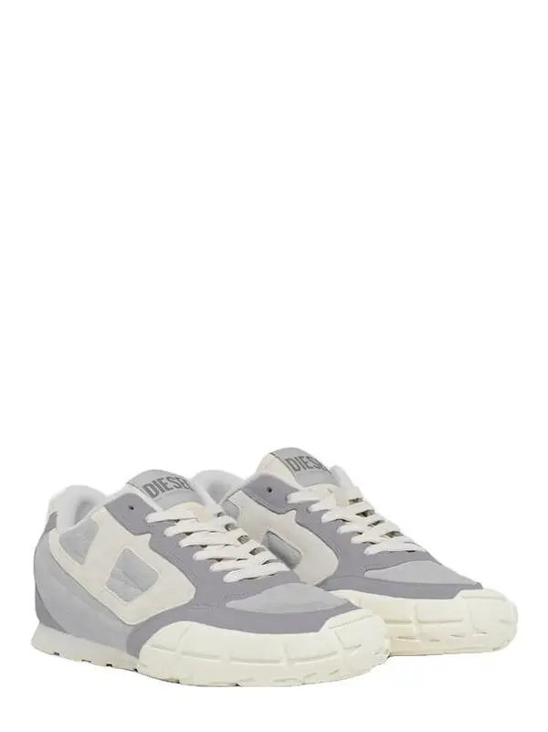 DIESEL® S-pagodha Quilted Suede Lace-up Sneakers - Grey