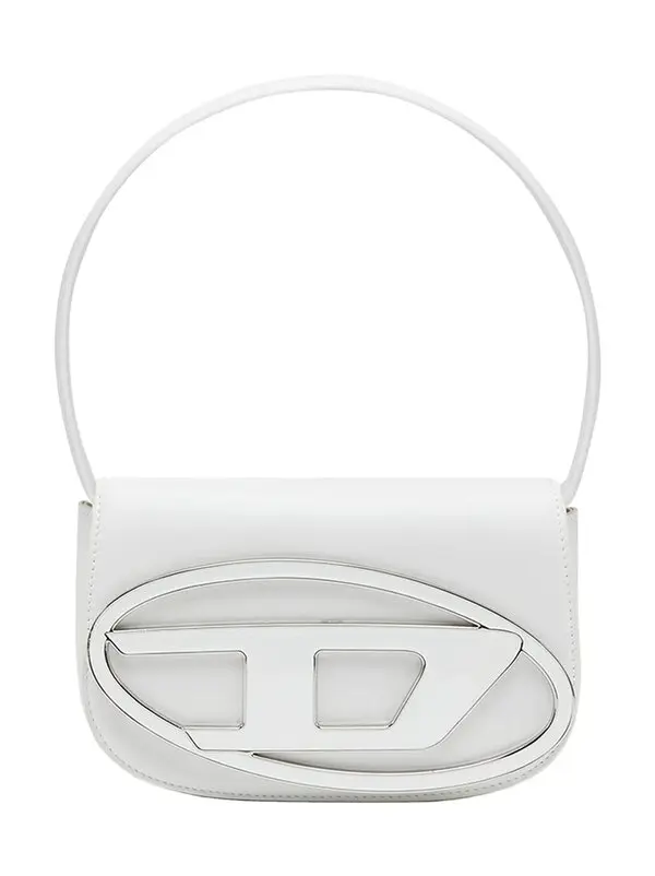 DIESEL® 1dr Iconic Nappa Leather Shoulder Bag - White