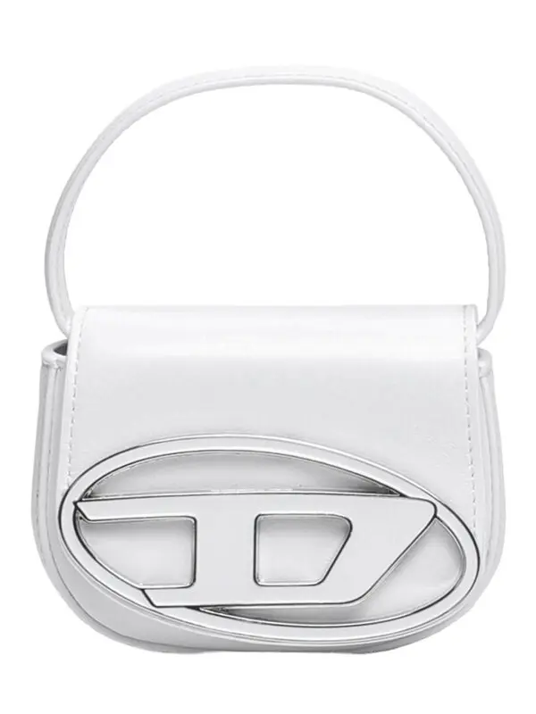 DIESEL® 1dr Xs-iconic Mini Bag With D Logo Plaque - White