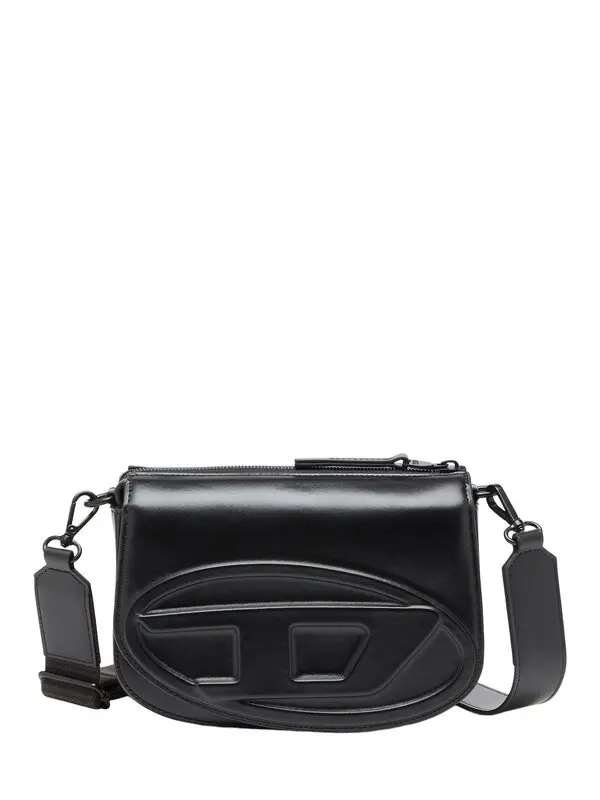 DIESEL® 1dr Camera Bag In Premium Leather - Black