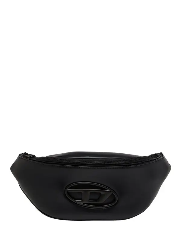 DIESEL® Pu And Neoprene Belt Bag With Oval D Plaque - Black