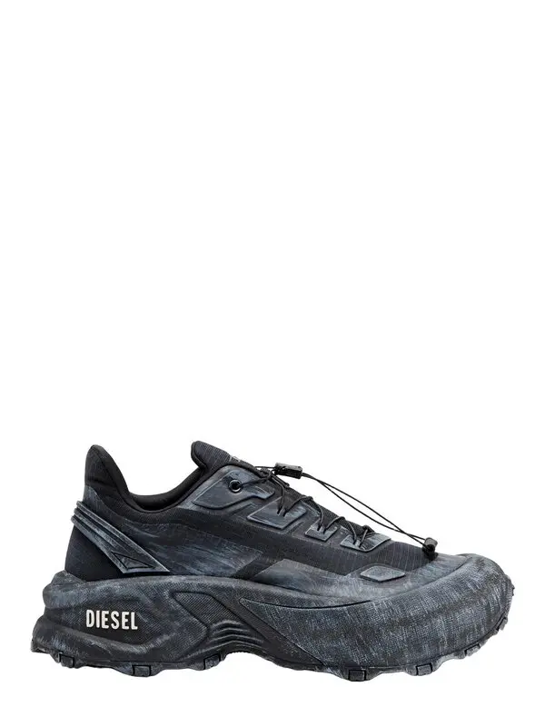 DIESEL® D-cage Distressed Sneakers - Black