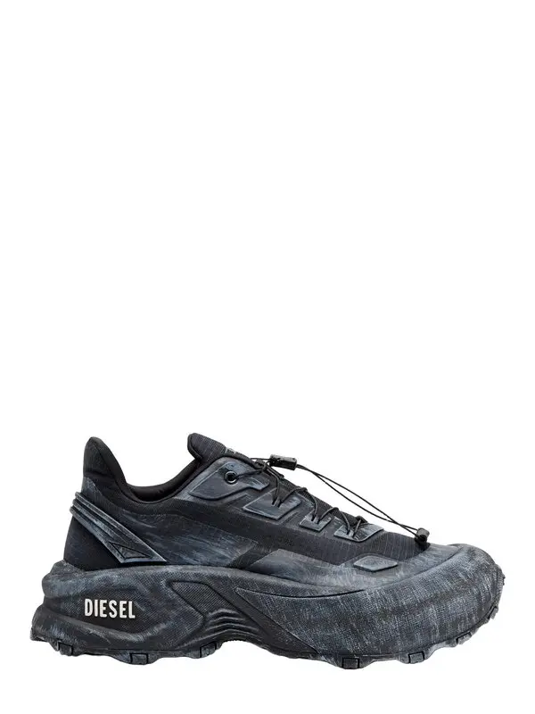 DIESEL® D-cage Distressed Sneakers - Black