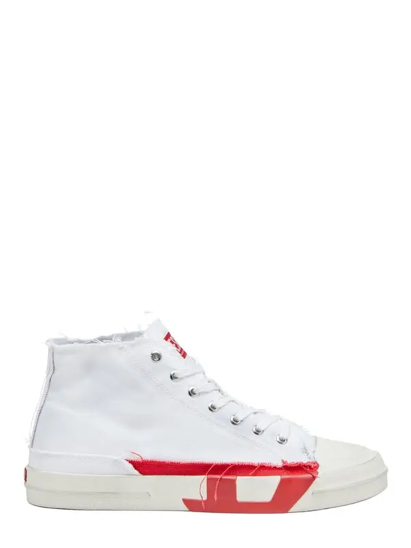 DIESEL® S-d-verse High-top Canvas Sneakers With Dirty Effect - Multicolor