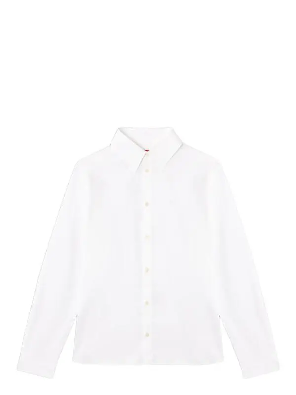 DIESEL® Shirt With Embroidered Oval D - White