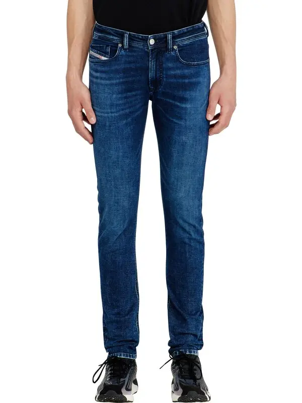 DIESEL® Sleenker Skinny Jeans Low Waist Zip Fly - Blue