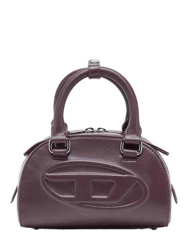 DIESEL® 1dr Dome-mini Bowling Bag In Leather - Red