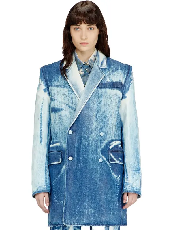 DIESEL® X-ray Denim Blazer - Blue
