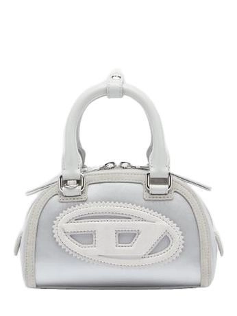 DIESEL® 1dr Dome Mini Crossbody Bag - Silver