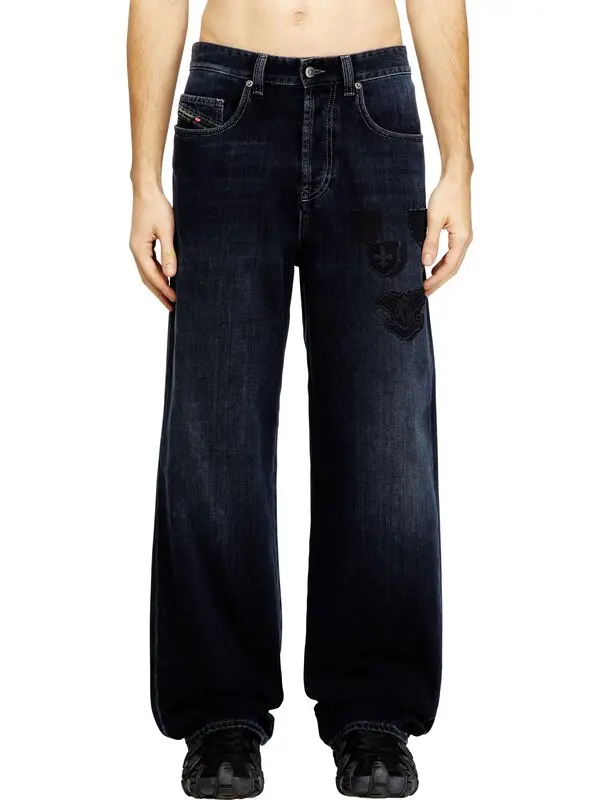 DIESEL® Relaxed Fit Low Waist Jeans - Blue