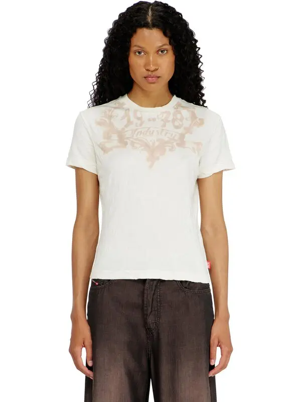 DIESEL® 1978 Industry" Graphic Print Cotton T-shirt - Multicolor