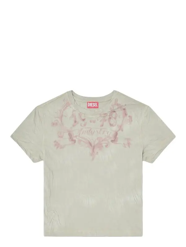 DIESEL® Slim-fit Cotton T-shirt With Graphic Print - Multicolor