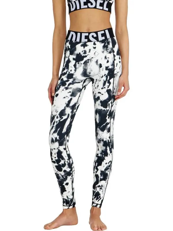 DIESEL® Leggings In Printed Microfibre - Multicolor