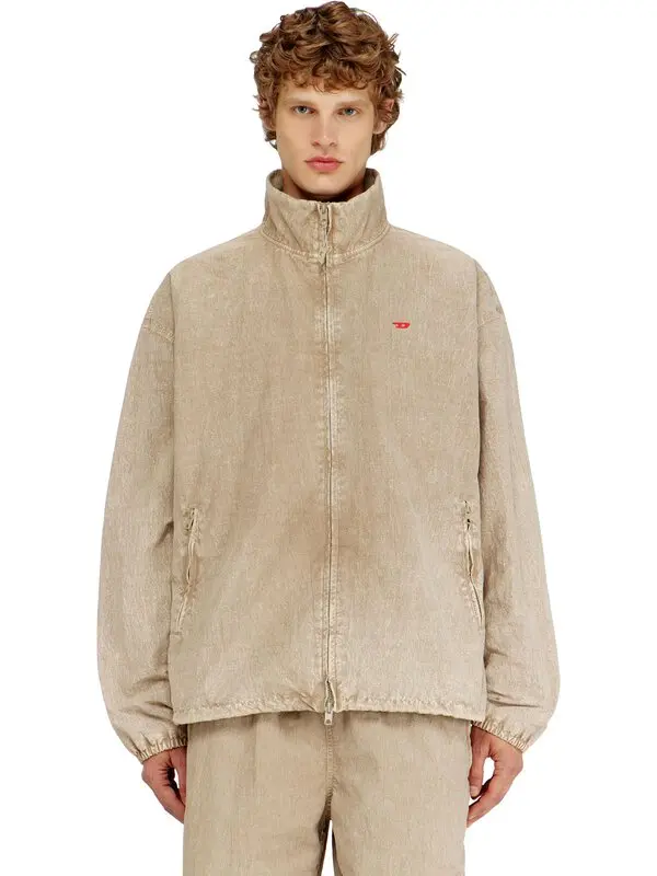 DIESEL® Treated Taslan Jacket With Treated Finish - Beige