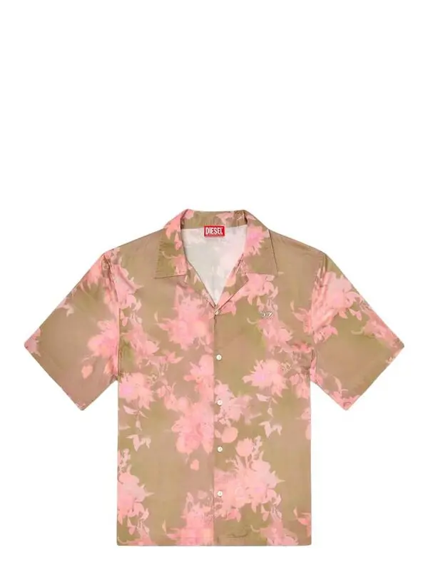 DIESEL® Lyocell Shirt With All-over Floral Print - Multicolor