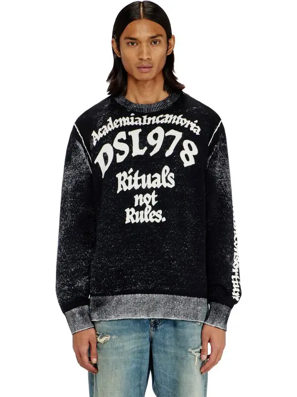 DIESEL® Rituals Not Rules" Organic Cotton Jumper - Multicolor