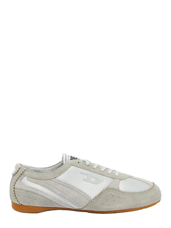 DIESEL® D-mile Flat Sneakers With Suede Overlays - Blue