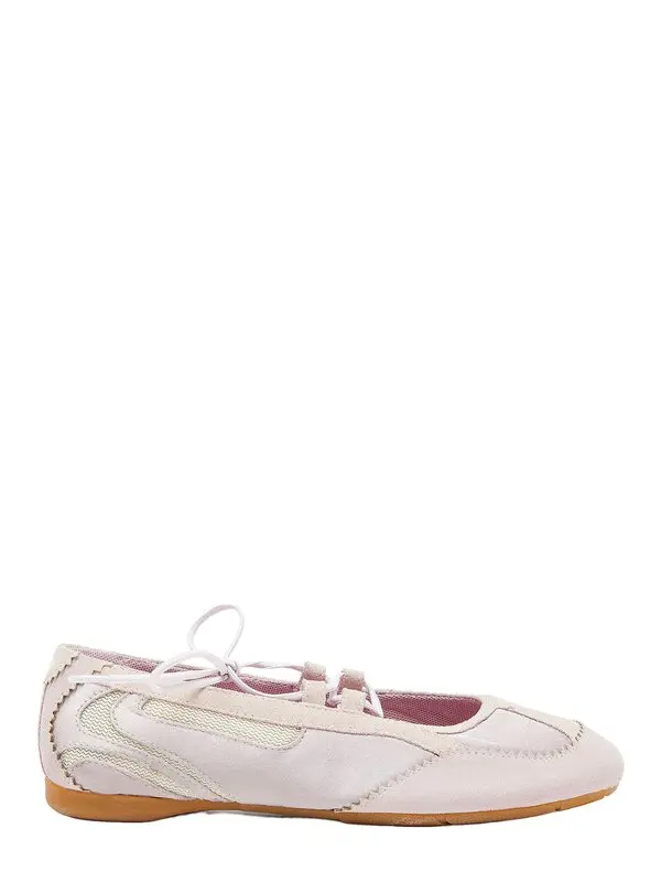 DIESEL® D-mile Flat Shoes With Lace-up Detail - Pink