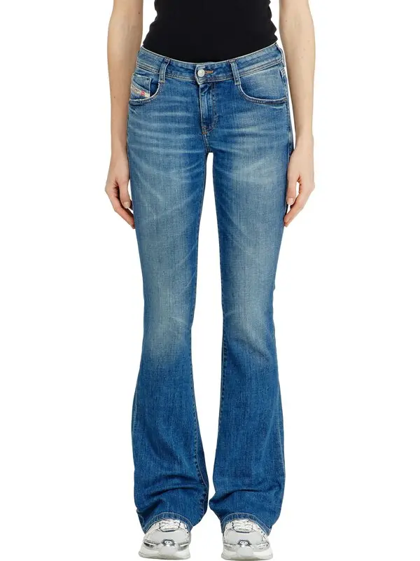 DIESEL® D-ebbey Bootcut Jeans Low Waist, Medium Wash - Blue