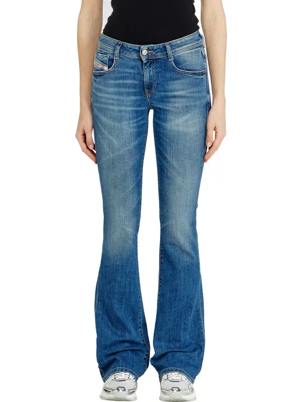 DIESEL® D-ebbey Bootcut Jeans Low Waist, Medium Wash - Blue