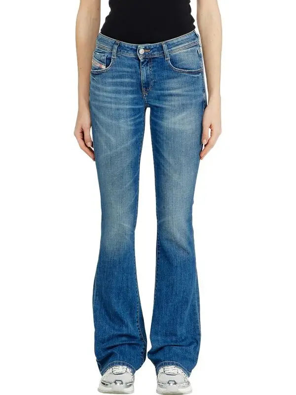 DIESEL® D-ebbey Bootcut Jeans Low Waist, Medium Wash - Blue
