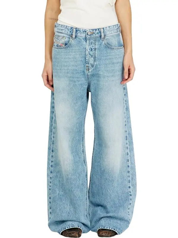 DIESEL® D-sire 1996 Relaxed Low-waist Wide-leg Jeans - Blue