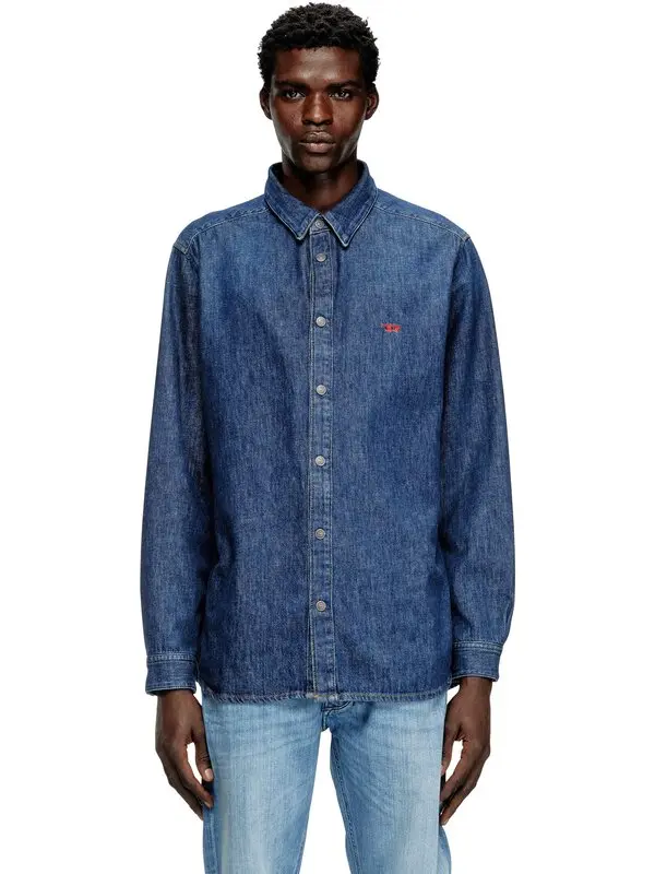 DIESEL® Shirt In Denim - Blue