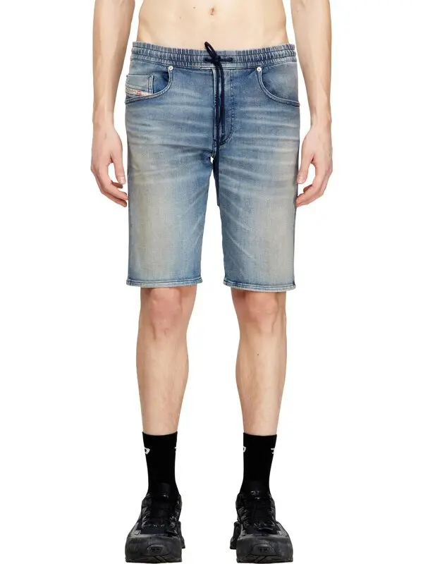DIESEL® Slim Fit Jogg Jeans Denim Shorts - Blue