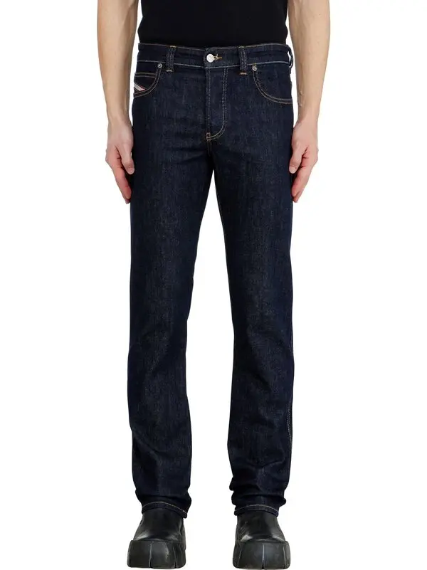 DIESEL® Slim Fit Dark Wash Button Fly Jeans - Blue