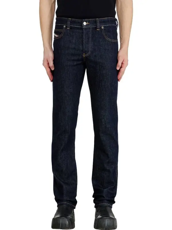 DIESEL® Slim Fit Dark Wash Button Fly Jeans - Blue
