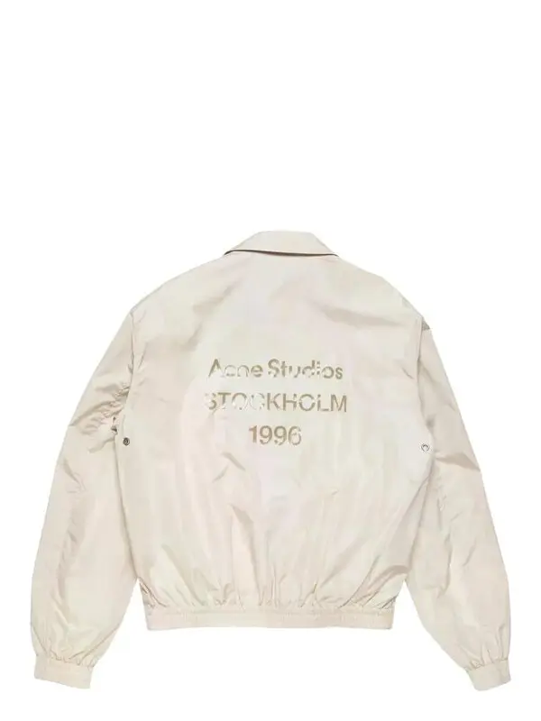Acne Studios Logo Zip Fastening Jacket - Neutrals