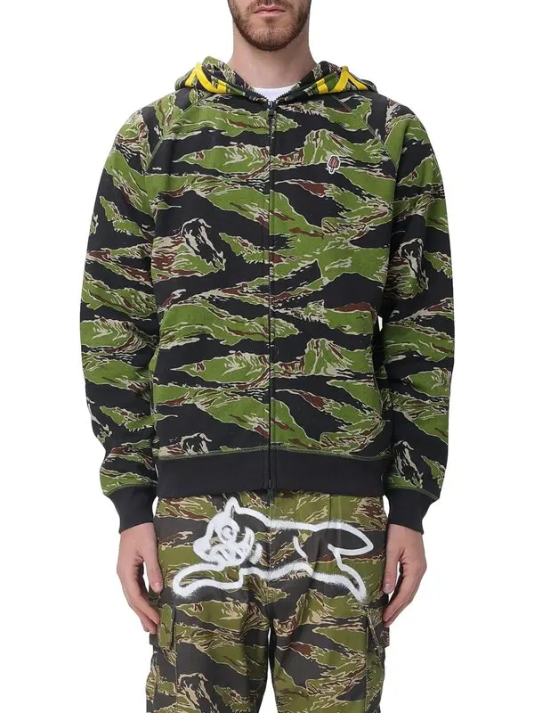 ICECREAM Camouflage Full Zip Hoodie - Military