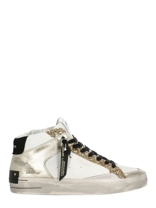CRIME LONDON Mid Top Sneakers - White