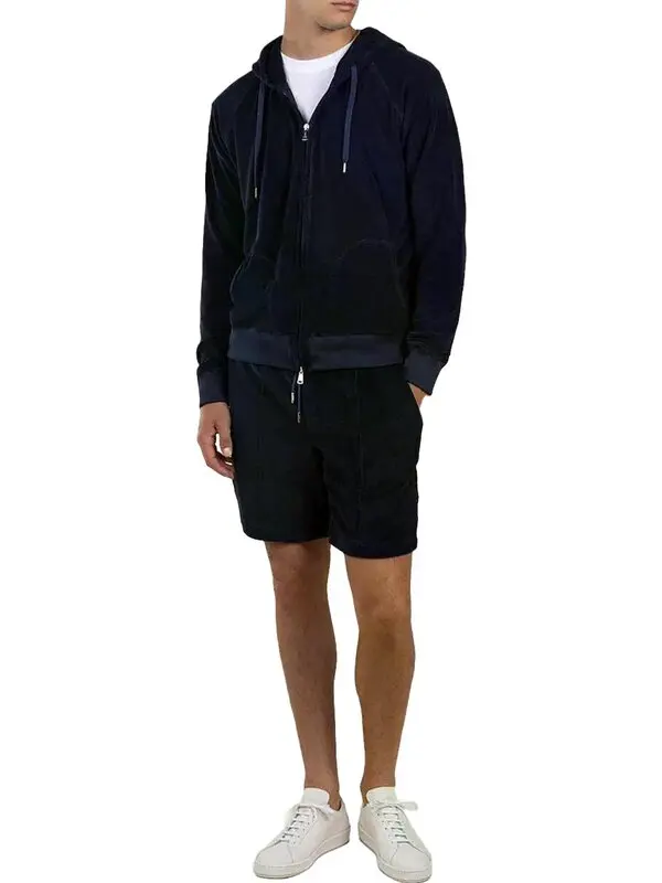 AURELIEN Leisure Drawstring Shorts - Blue