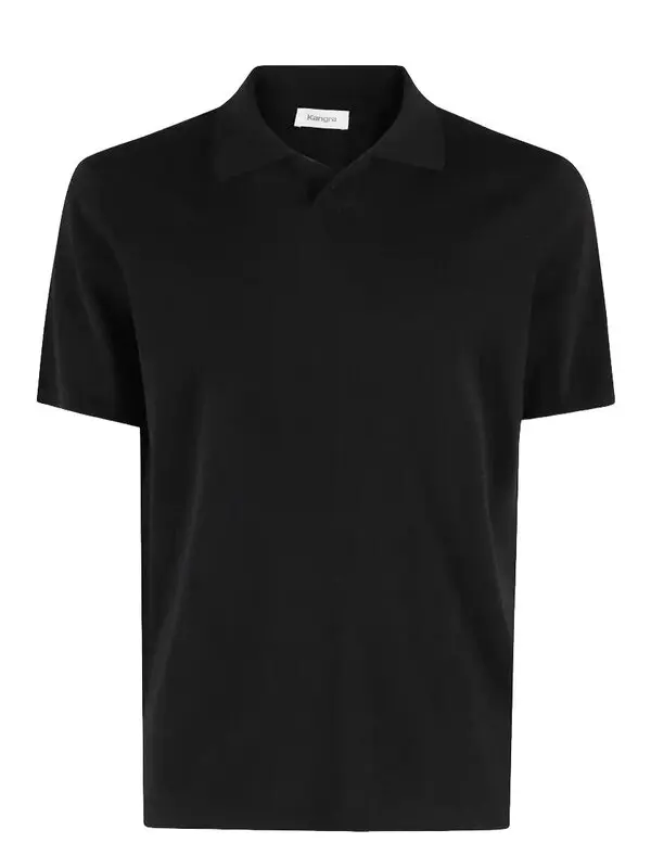 KANGRA Short-sleeve Polo Shirt - Black
