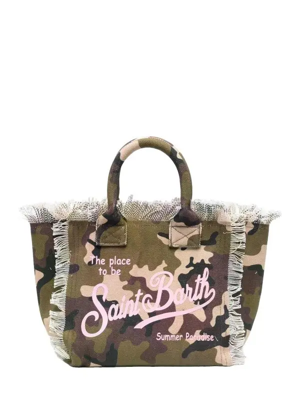 MC2 SAINT BARTH Colette Camouflage-print Tote Bag - Green