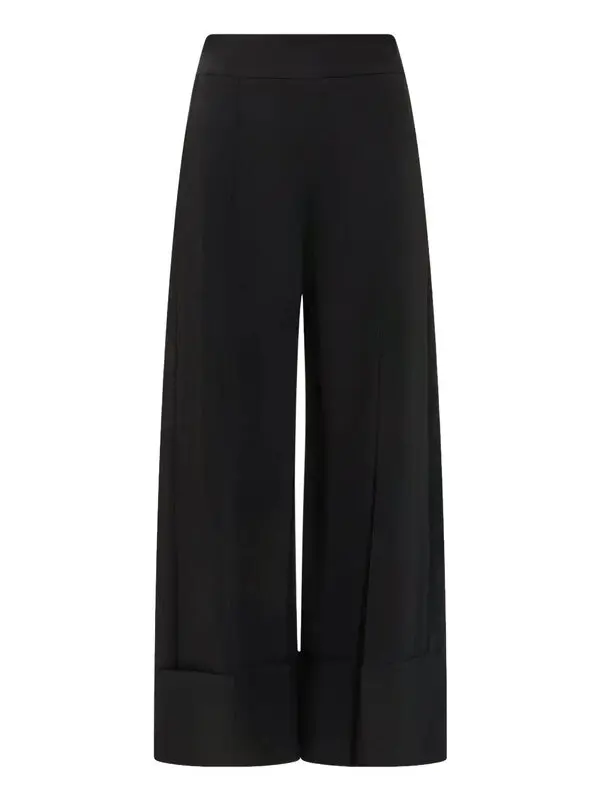 SIMONA CORSELLINI Palazzo Trousers - Black
