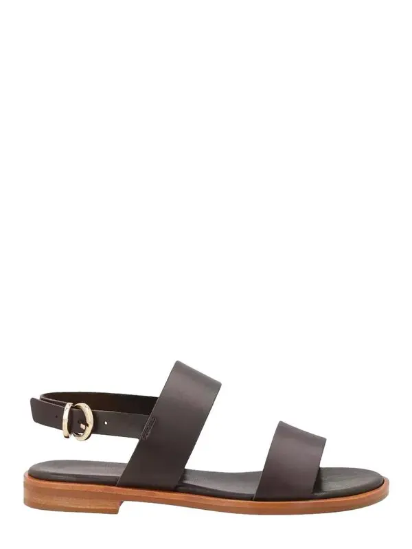 FRAU Double-strap Slingback Sandals - Brown