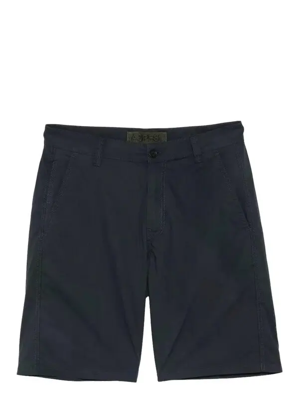 Aspesi Button-fastening Tailored Shorts - Blue