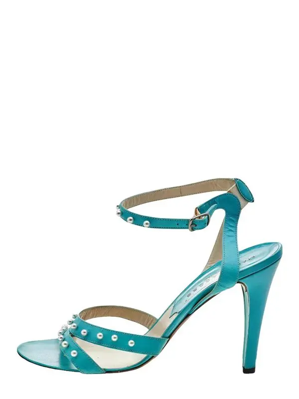 Marc Jacobs 105mm Leather Heeled Sandals - Blue